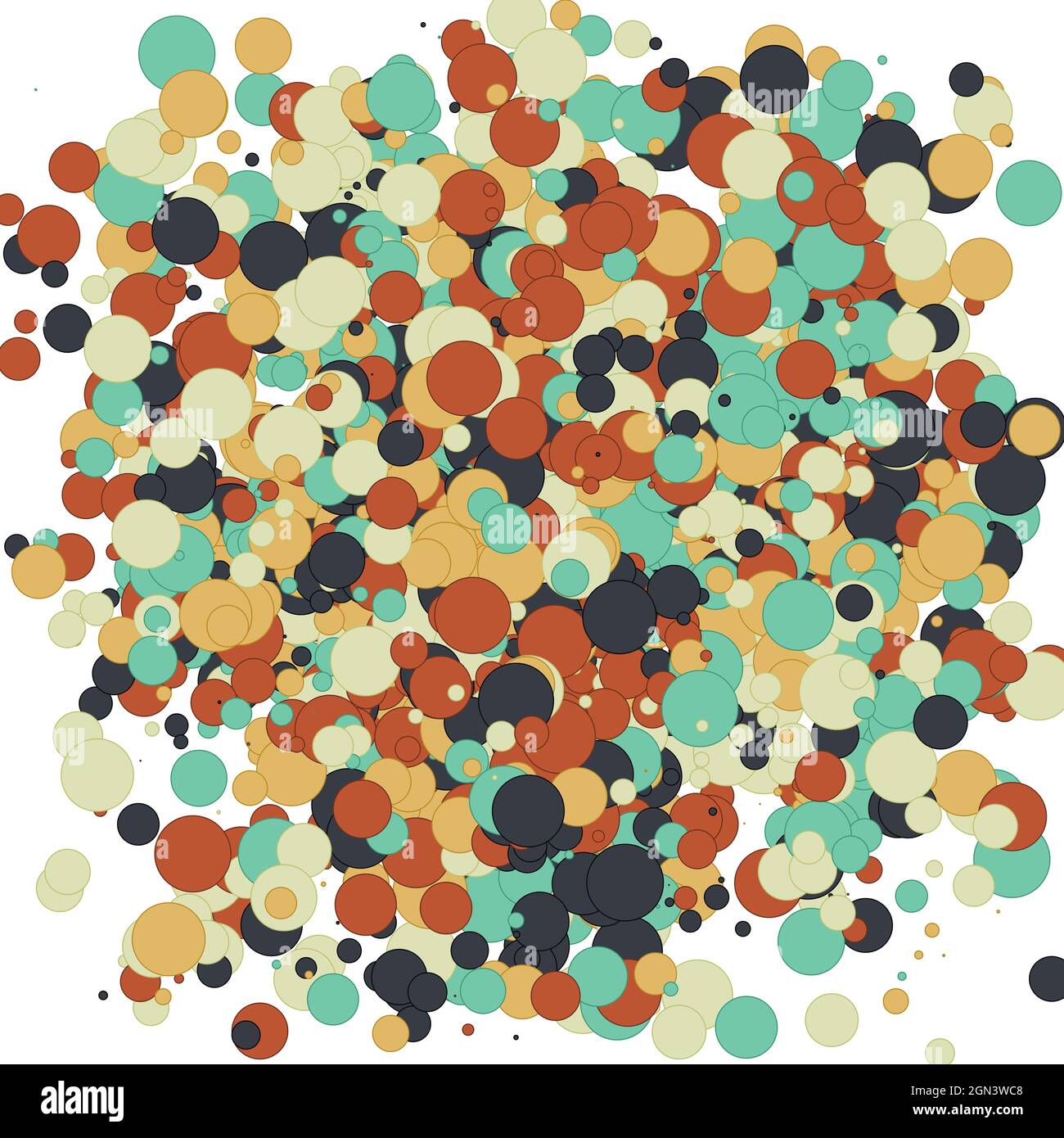 Colorful Universe Distribution Computational Generative Art background ...