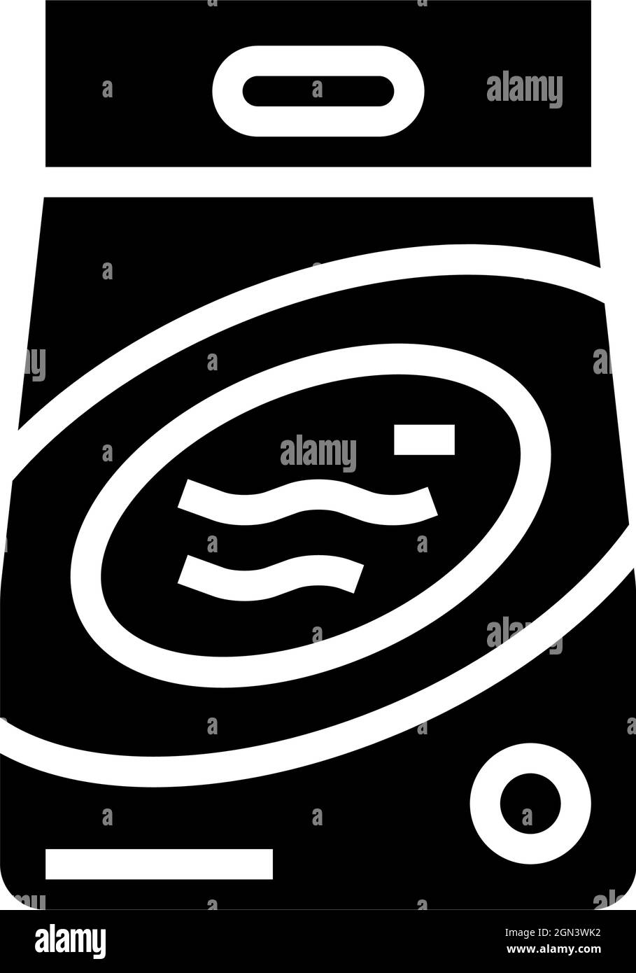 powder bag glyph icon vector illustration Stock Vector Image & Art - Alamy