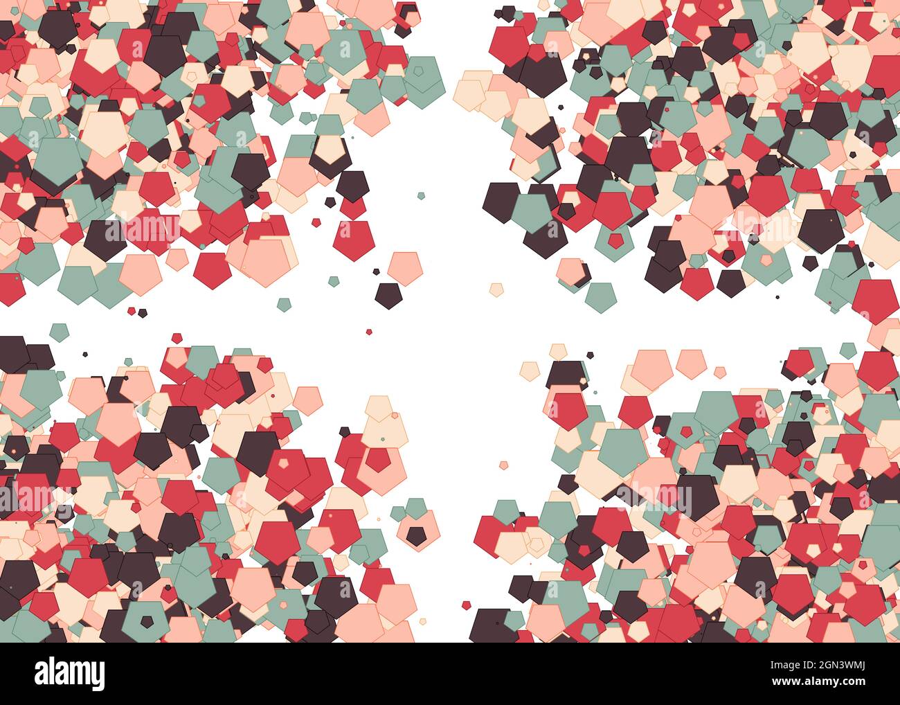 Colorful Universe Distribution Computational Generative Art background ...