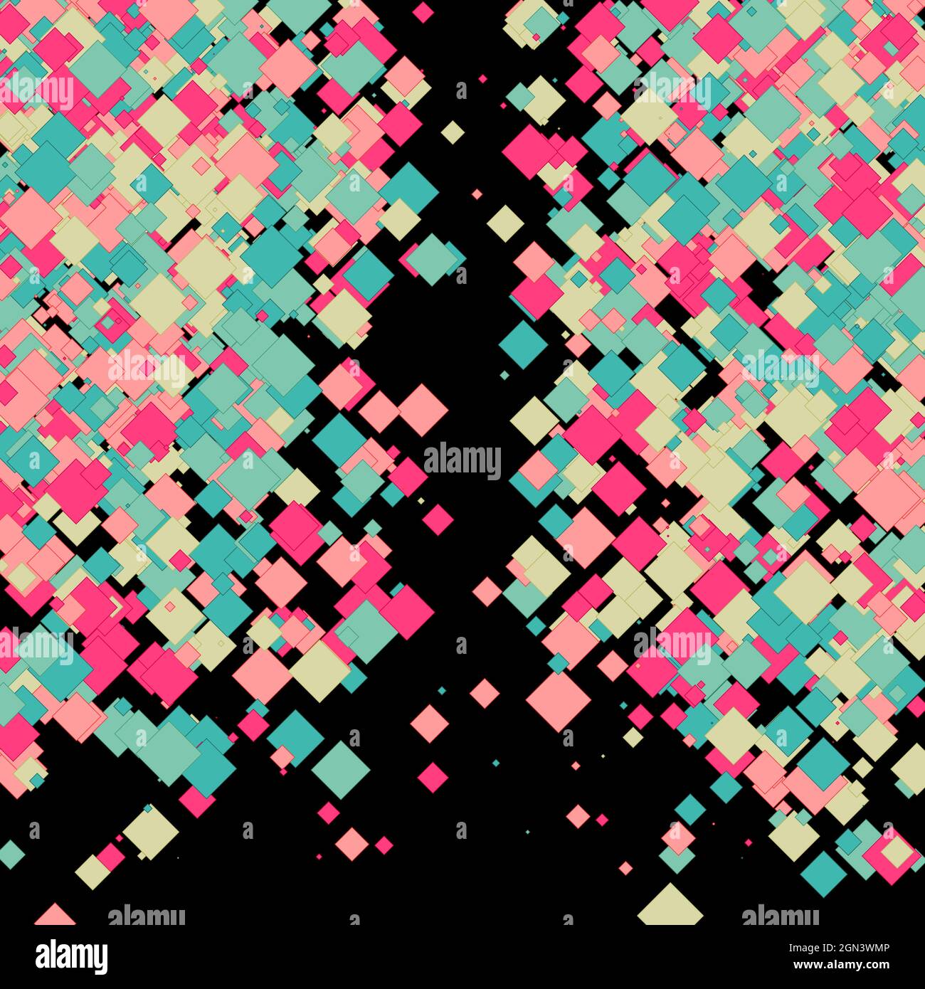 Colorful Universe Distribution Computational Generative Art background ...
