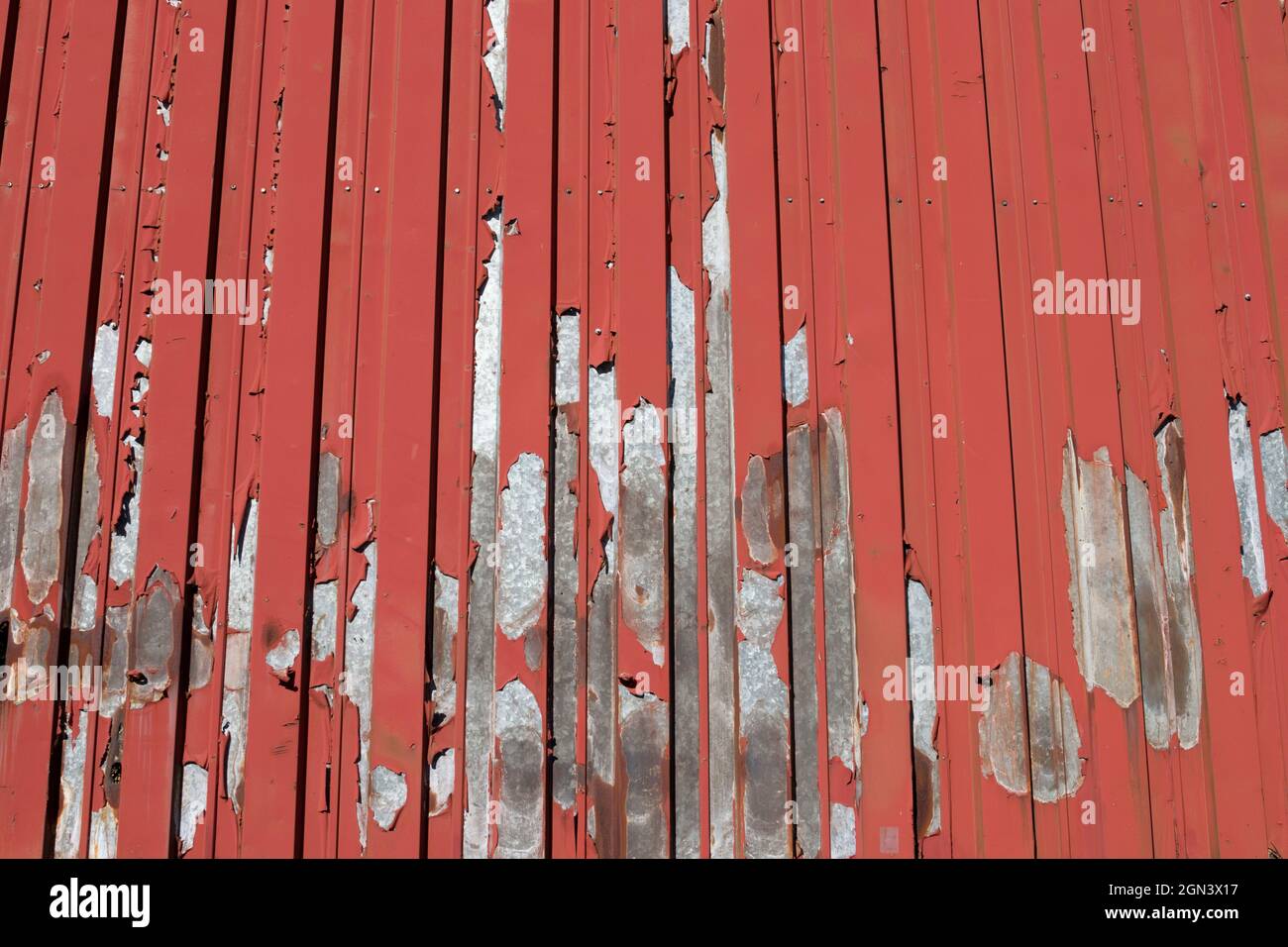 Old and rusty red industrial wall Stock Photo - Alamy