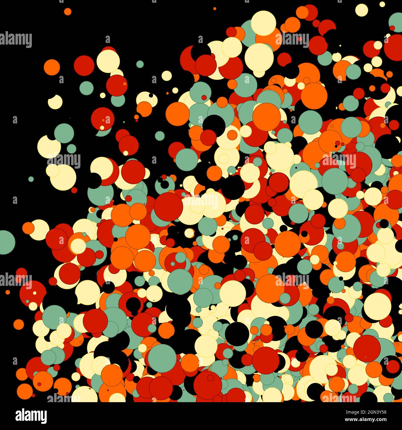 Colorful Universe Distribution Computational Generative Art background ...