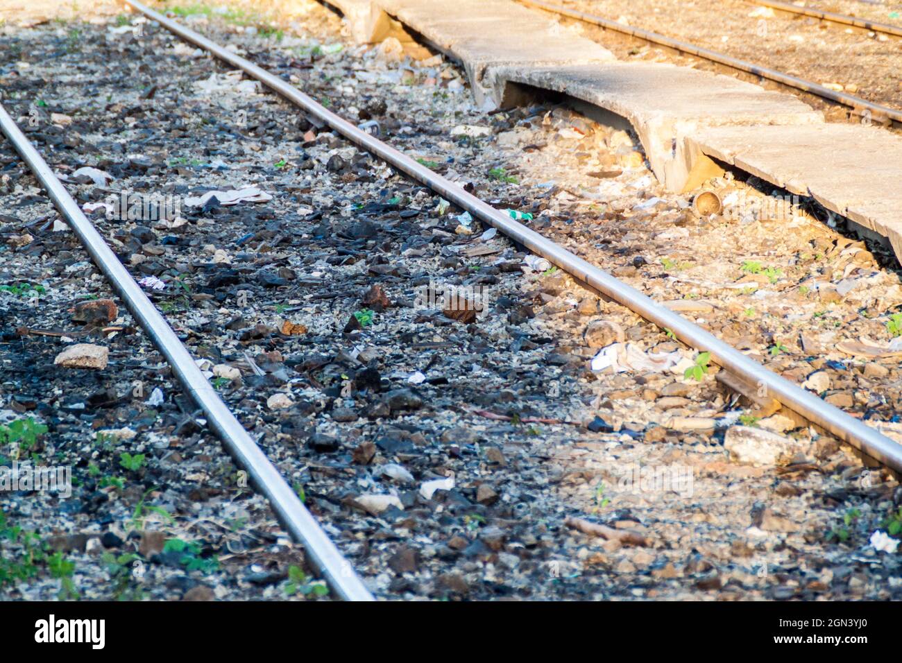Garbage railway tracks hi-res stock photography and images - Alamy