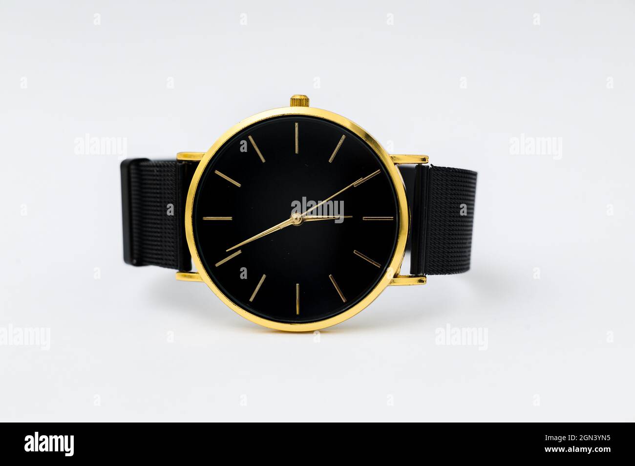 Luxury watch isolated on white background. With clipping path. Gold ...