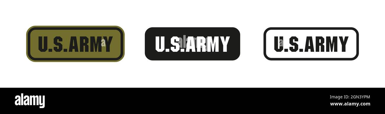 U.S. ARMY. Template. Vector Illustration. Emblem Military America Stock ...