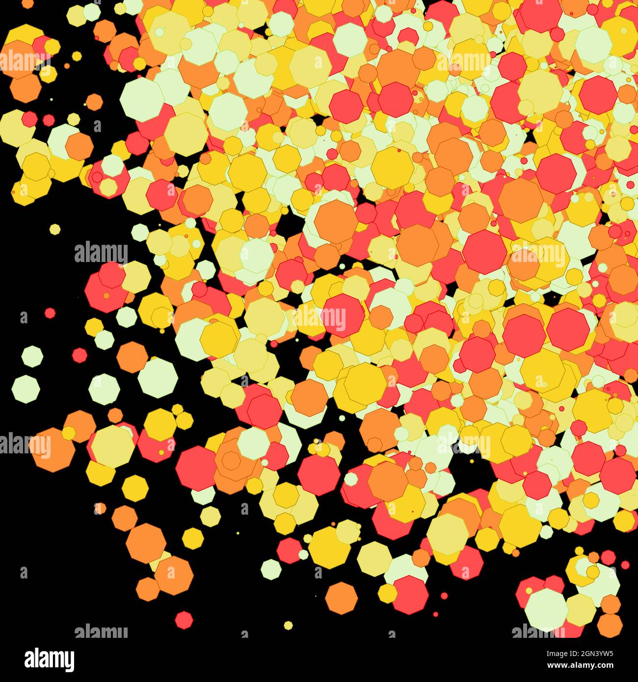 Colorful Universe Distribution Computational Generative Art background ...