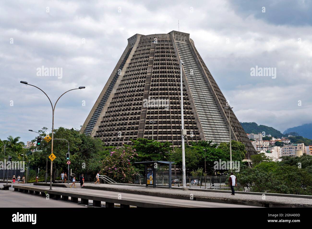 RIO DE JANEIRO, BRAZIL - APRIL 8, 2017: Metropolitan Cathedral of Rio ...