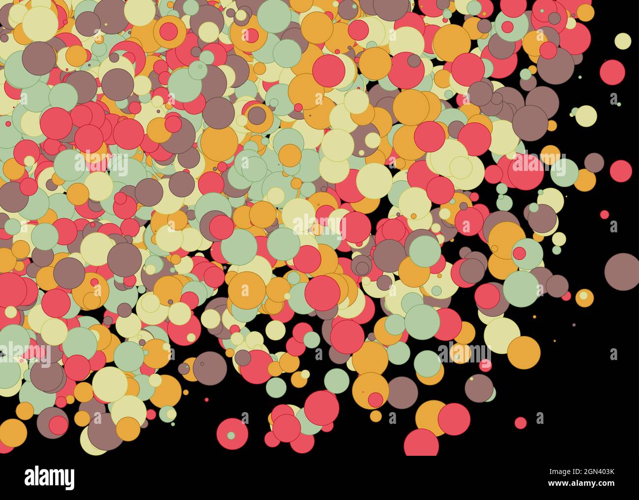 Colorful Universe Distribution Computational Generative Art background ...