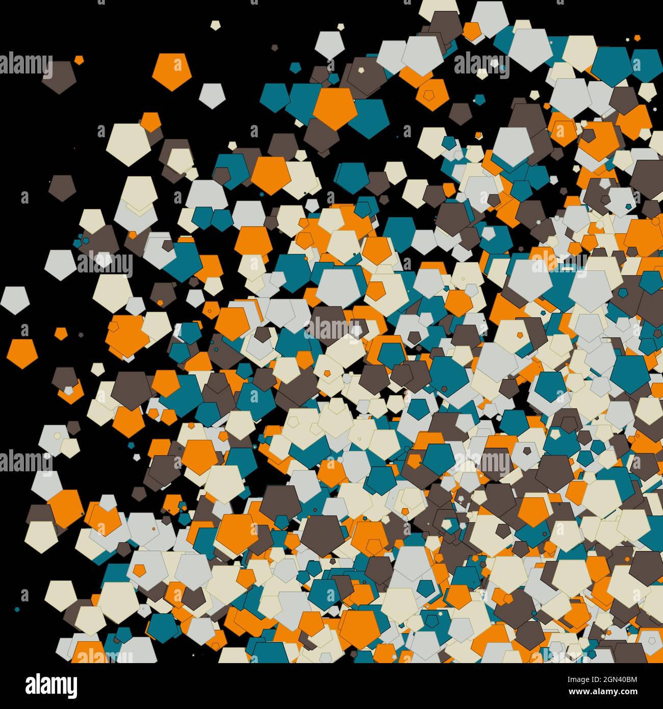 Colorful Universe Distribution Computational Generative Art background ...