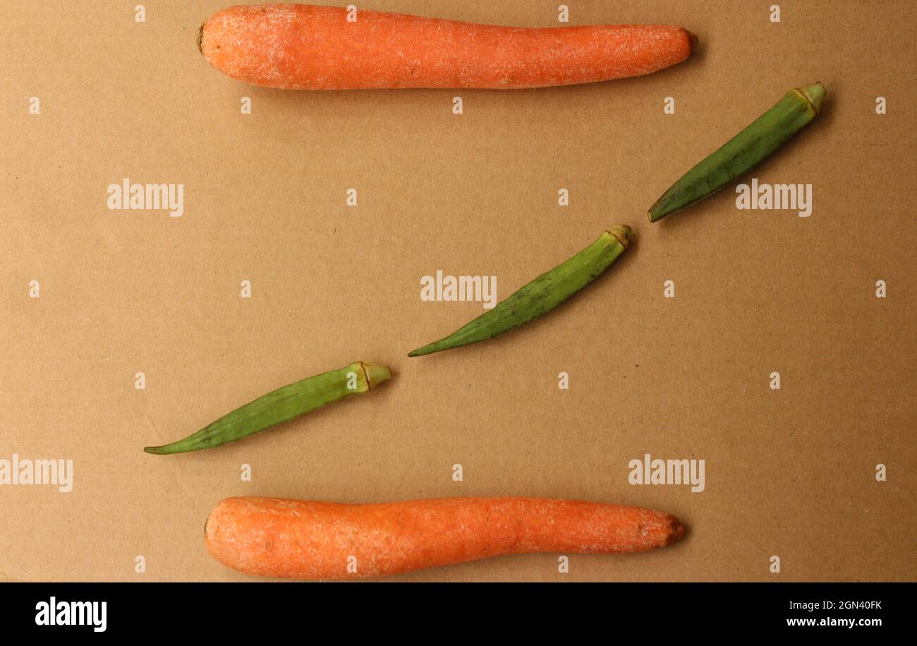 Graph depicting growth created with vegetables Stock Photo - Alamy