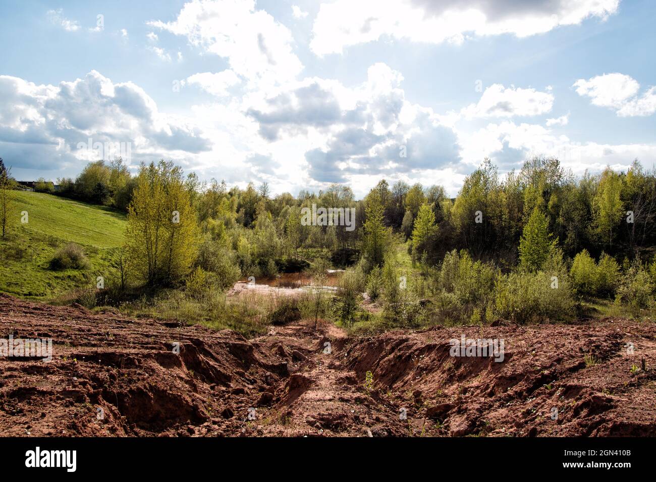 Landscape with clay soil Stock Photo - Alamy