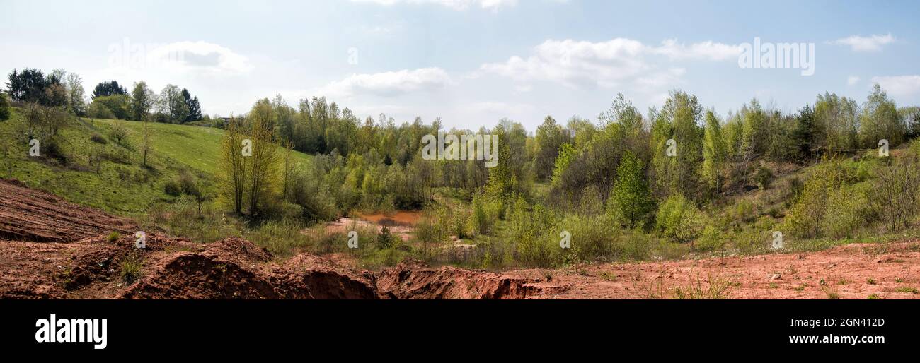 Landscape with clay soil Stock Photo - Alamy