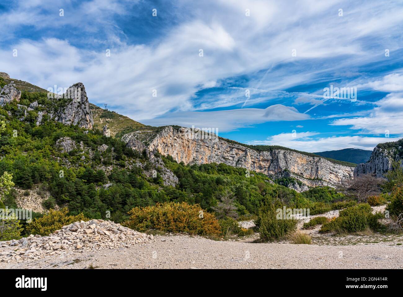 Verdon Gorge, Gorges du Verdon, amazing landscape of the famous canyon ...