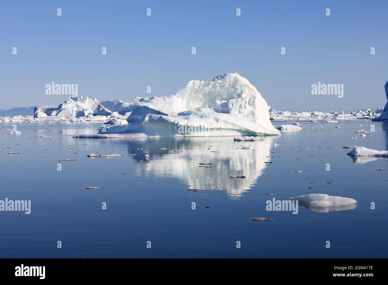 Amazing iceberg scenery in Disko Bay Stock Photo - Alamy