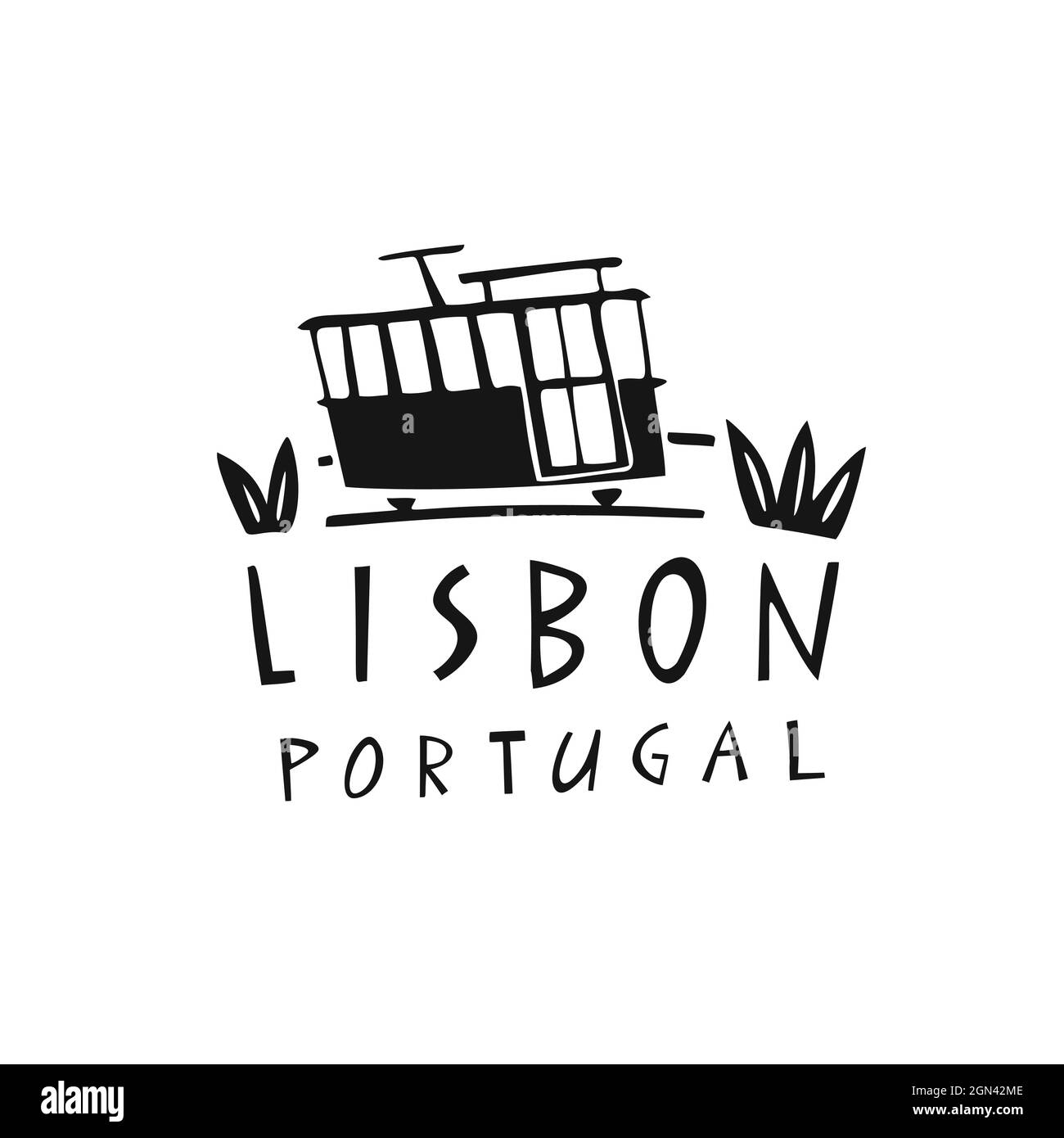 Portuguese tram Black and White Stock Photos & Images - Alamy