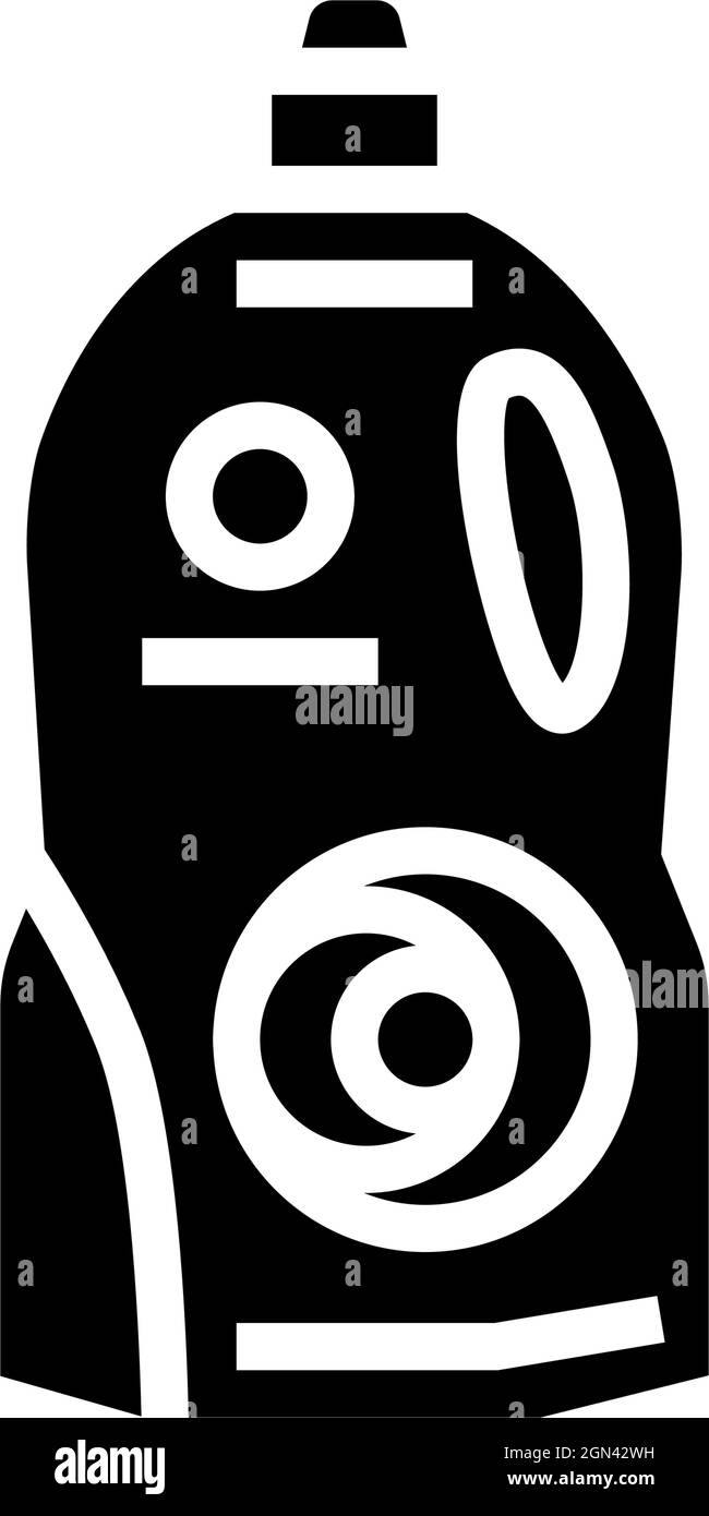 sticky gel container glyph icon vector illustration Stock Vector Image ...