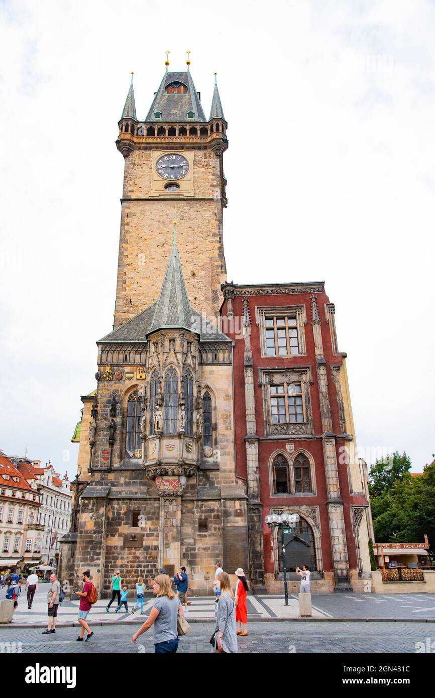 Staromestska radnice or Town Hall in Prague, the capital of the Czech ...