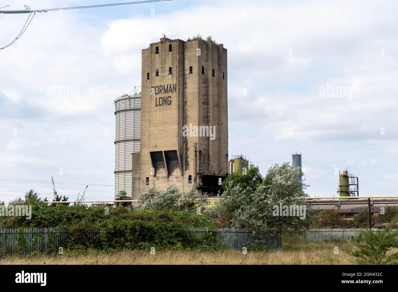 A view of the Dorman Long Tower at Southbank in Redcar prior to its ...