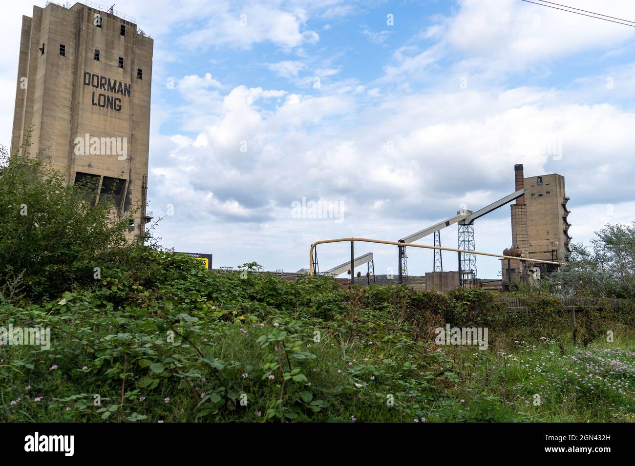 A view of the Dorman Long Tower at Southbank in Redcar prior to its ...