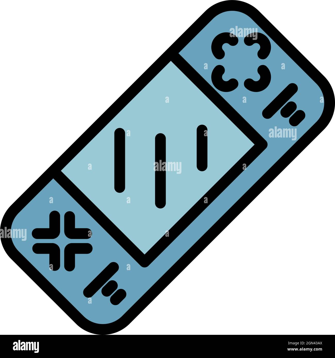 Console icon. Outline console vector icon color flat isolated Stock ...