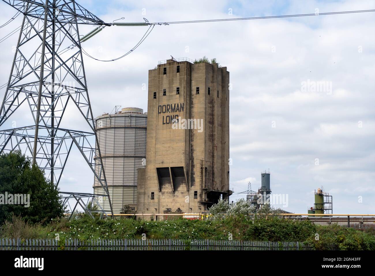 REDCAR, UK. 18th Sep, 2021. A view of the Dorman Long Tower at ...