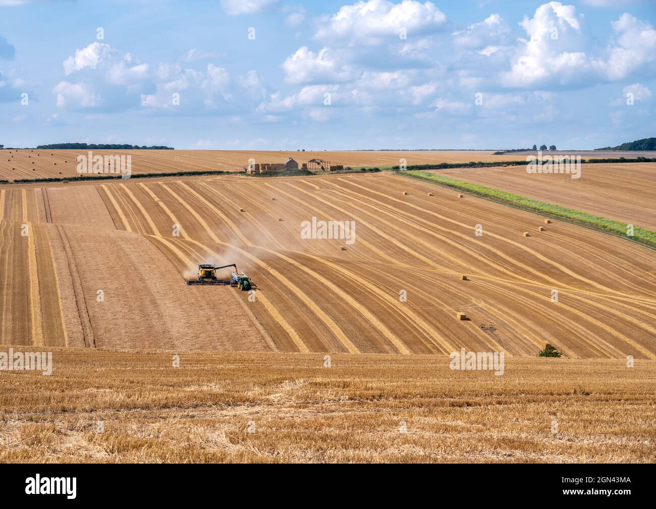 Harvest lines in cut field hi-res stock photography and images - Alamy