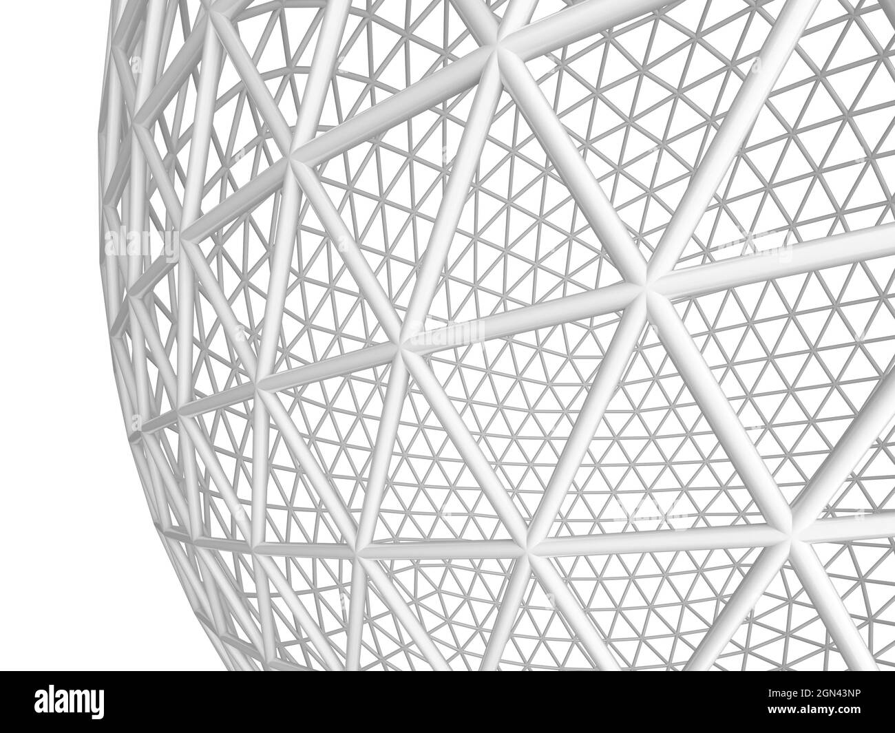 Abstract wire sphere on a white background. 3d rendered image Stock ...
