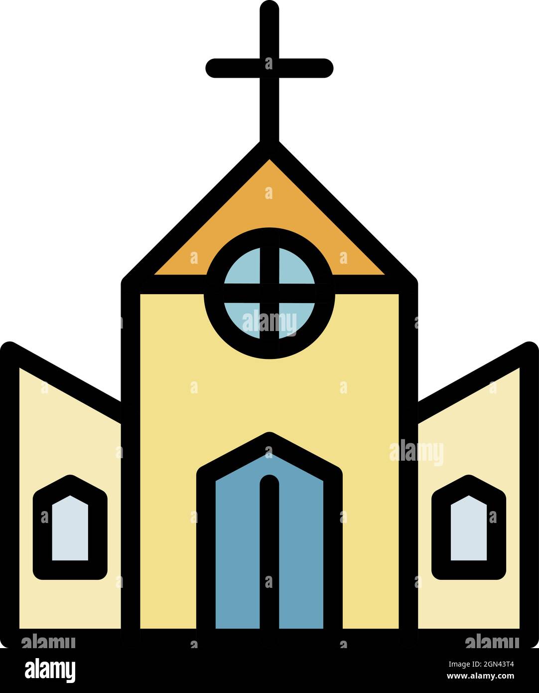 Church Color Drawing