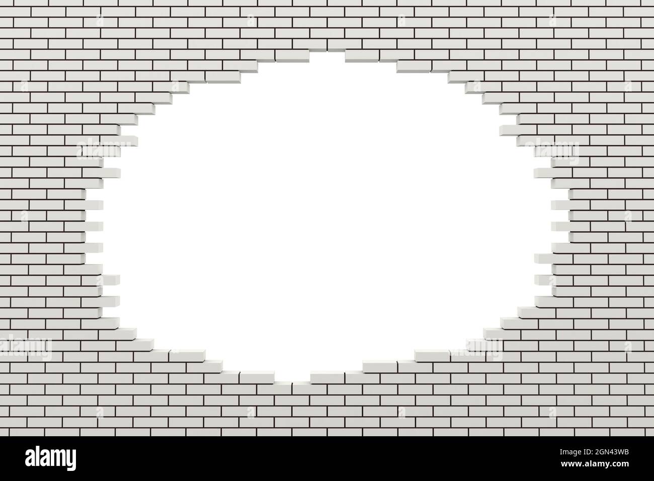 Rendered brick wall hi-res stock photography and images - Alamy