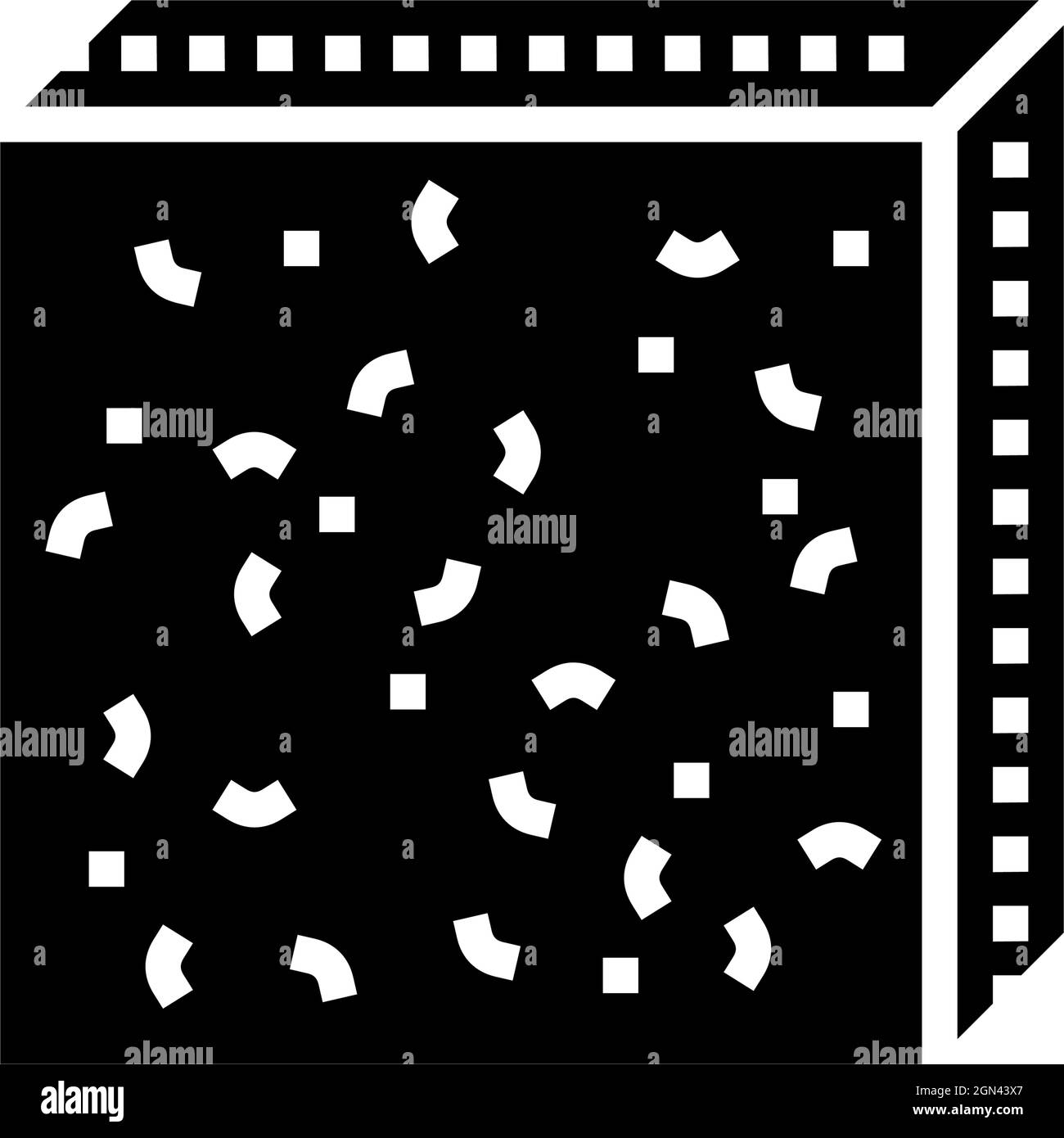 fiber board glyph icon vector illustration Stock Vector Image & Art - Alamy