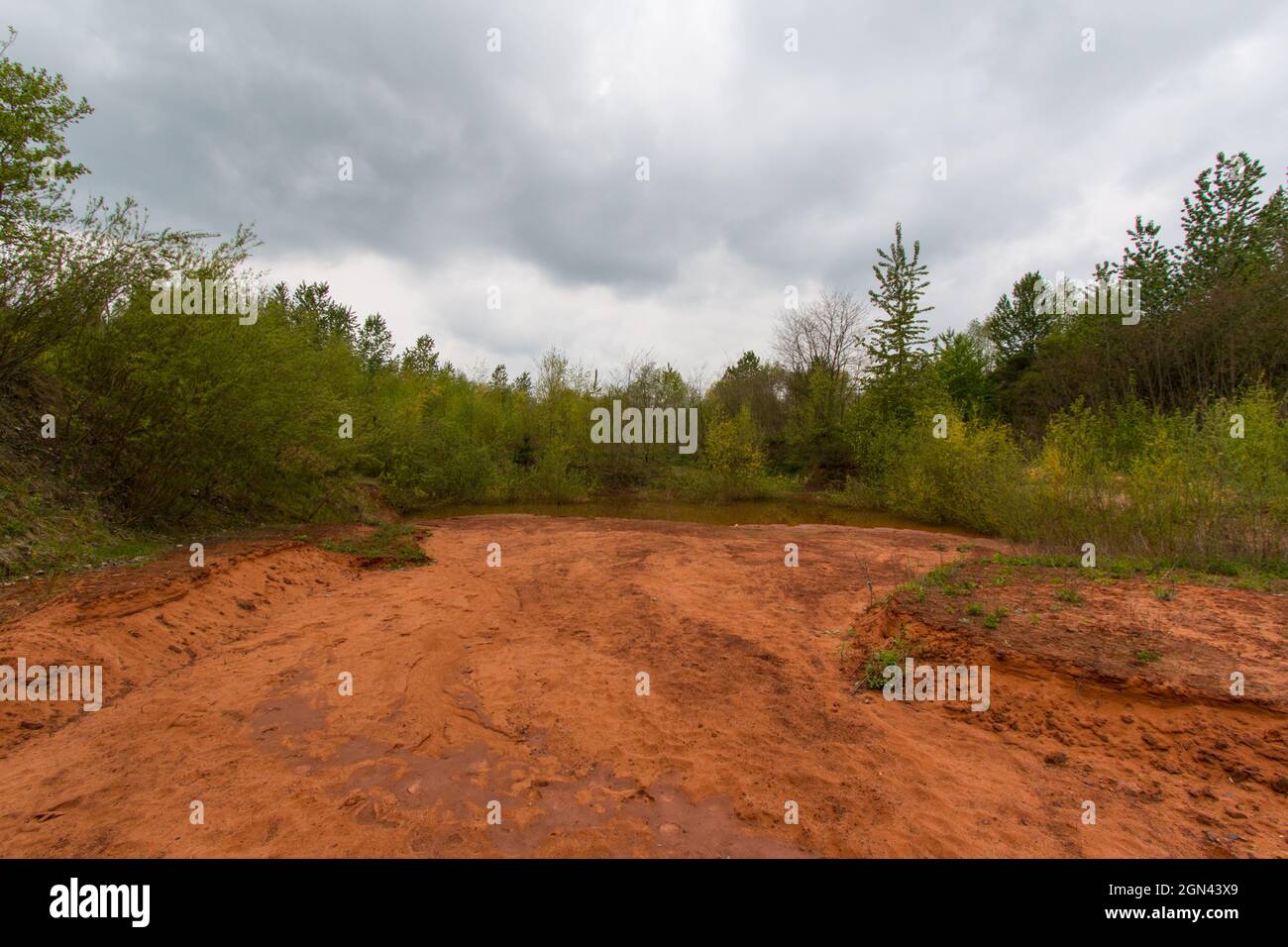 Landscape with clay soil Stock Photo - Alamy