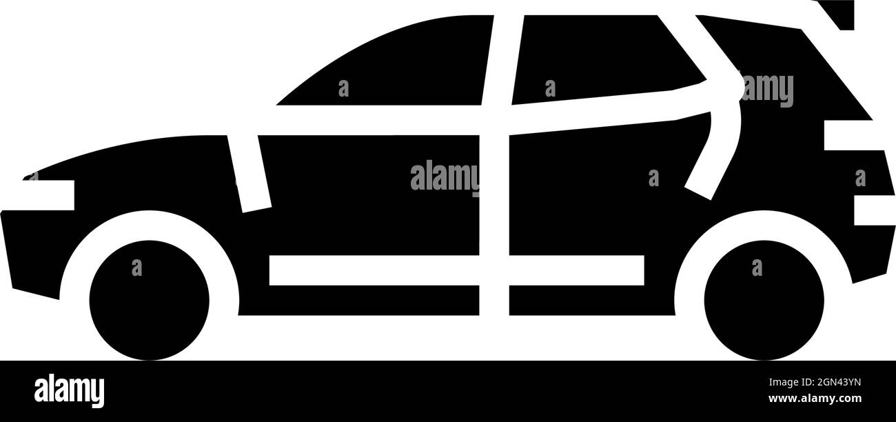 Suv glyph icon transportation Cut Out Stock Images & Pictures - Alamy