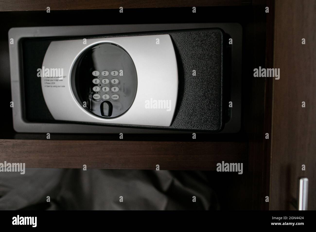 Safety box or modern electronic locker at home Stock Photo - Alamy