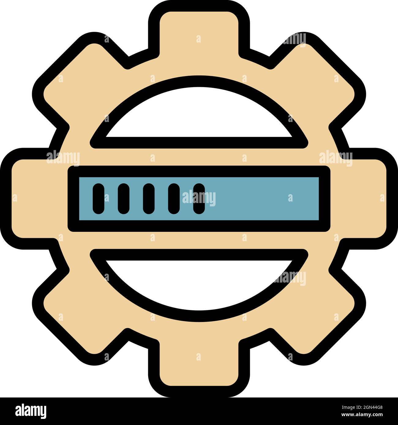 Update security process icon. Outline update security process vector ...