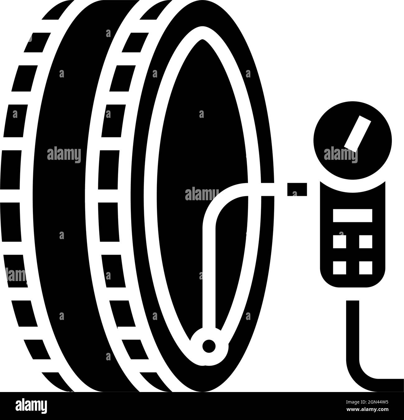 gas station building glyph icon vector illustration Stock Vector Image ...