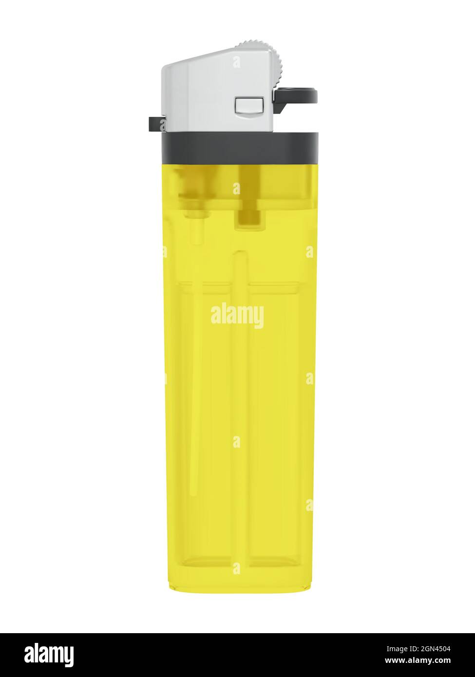 Plastic transparent classic lighter isolated on white background Stock ...