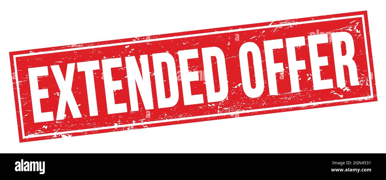 Extended offer word hi-res stock photography and images - Alamy