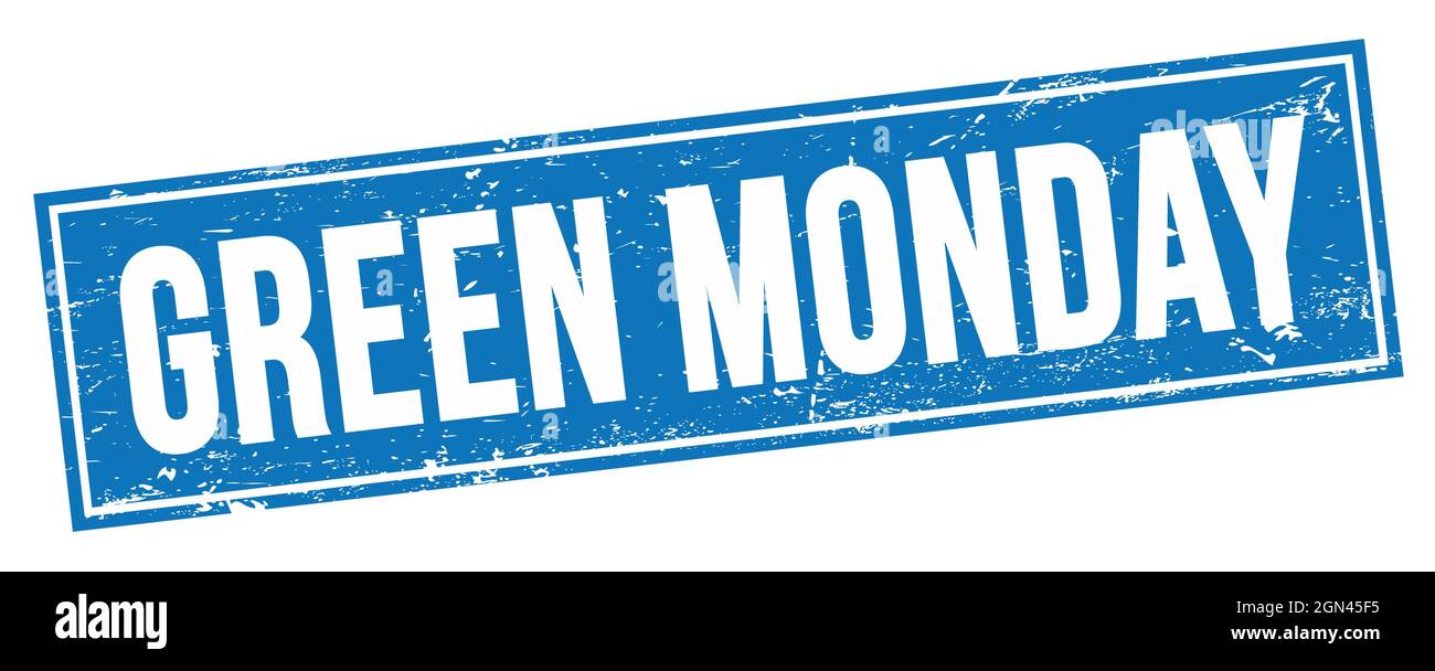 Green Monday Stamp High Resolution Stock Photography and Images - Alamy