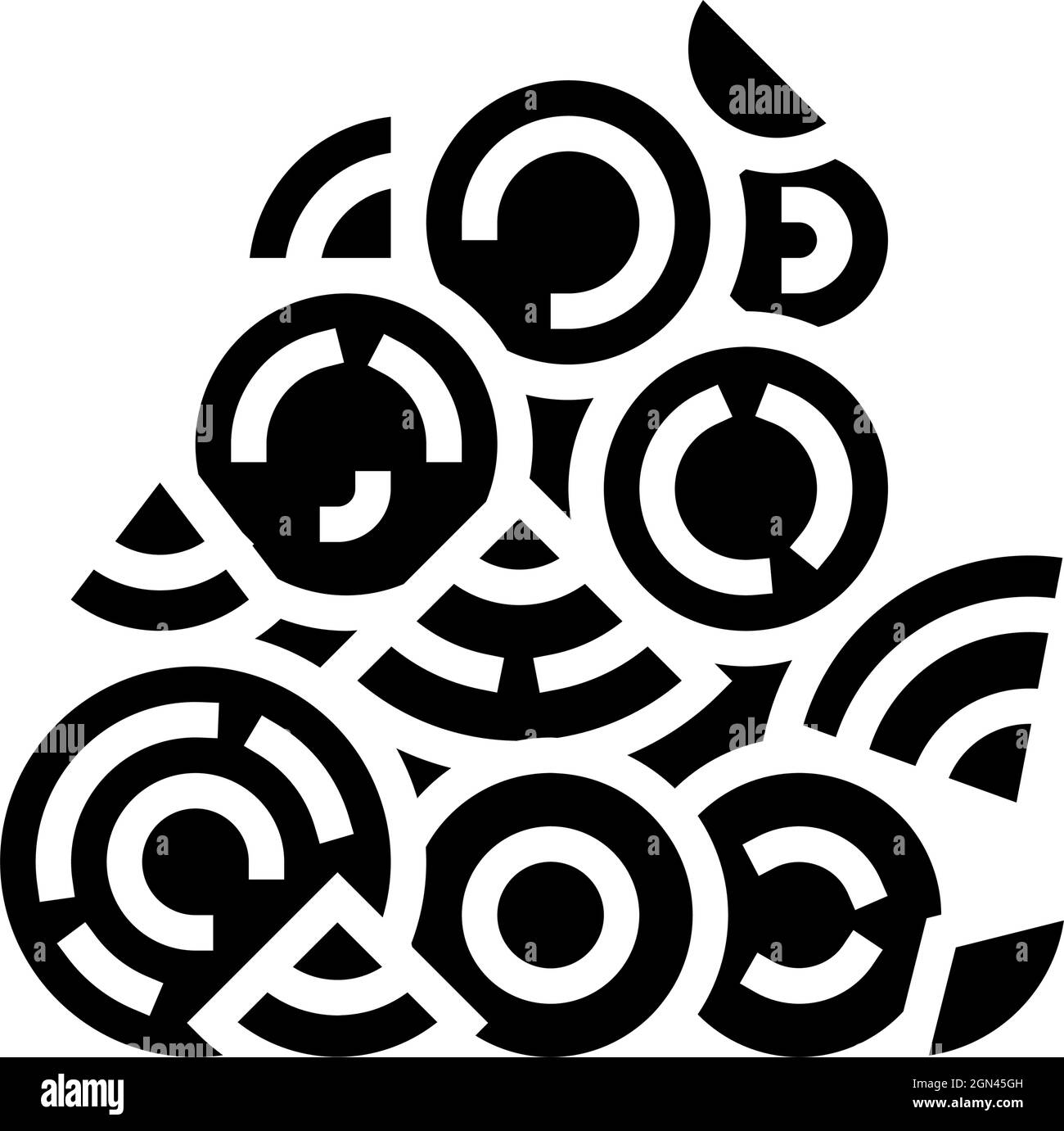 fuel wood glyph icon vector illustration Stock Vector Image & Art - Alamy