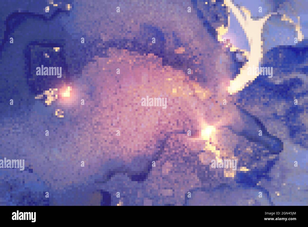 Light purple, blue and gold abstract pattern with marble texture and ...