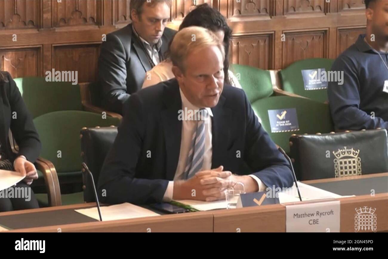 Matthew rycroft 2021 hi-res stock photography and images - Alamy