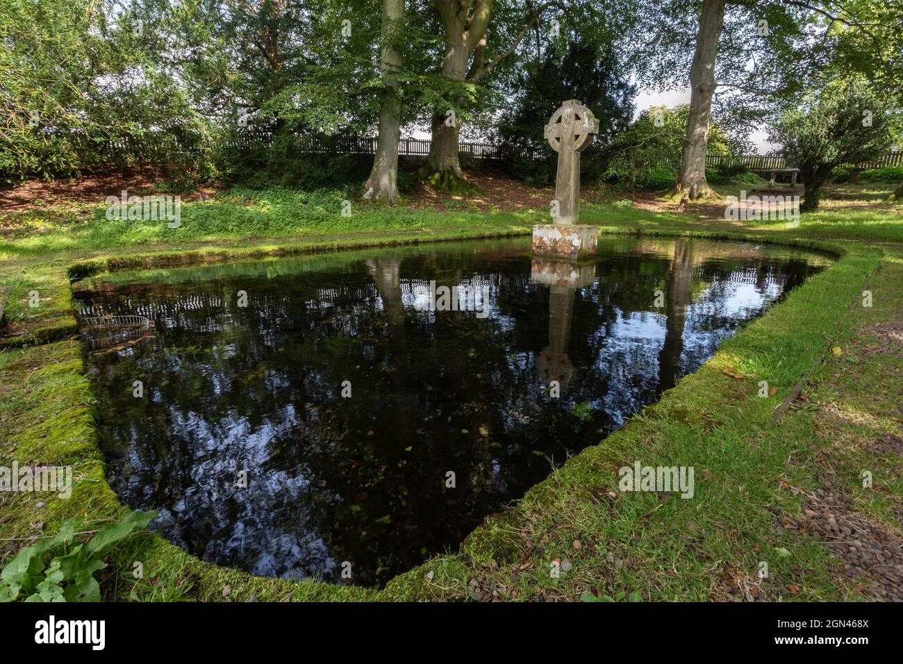 Lady's Well, Holystone, Northumberland national park, UK Stock Photo ...
