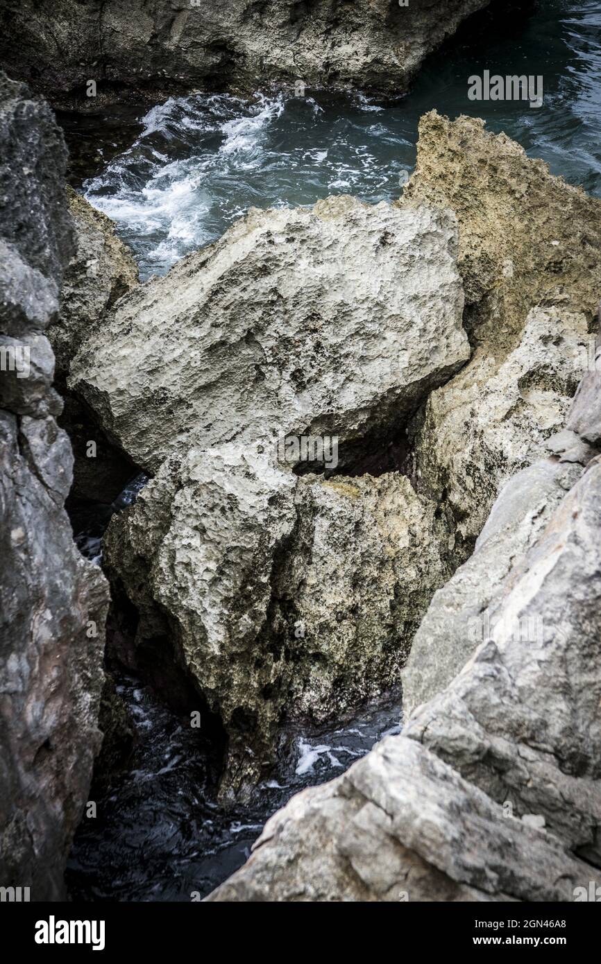 Rocks near the river Stock Photo - Alamy