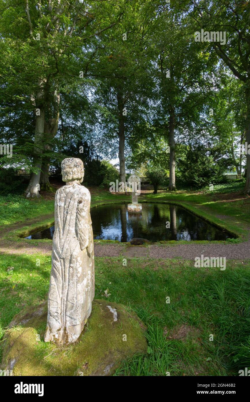 Lady's Well, Holystone, Northumberland national park, UK Stock Photo ...