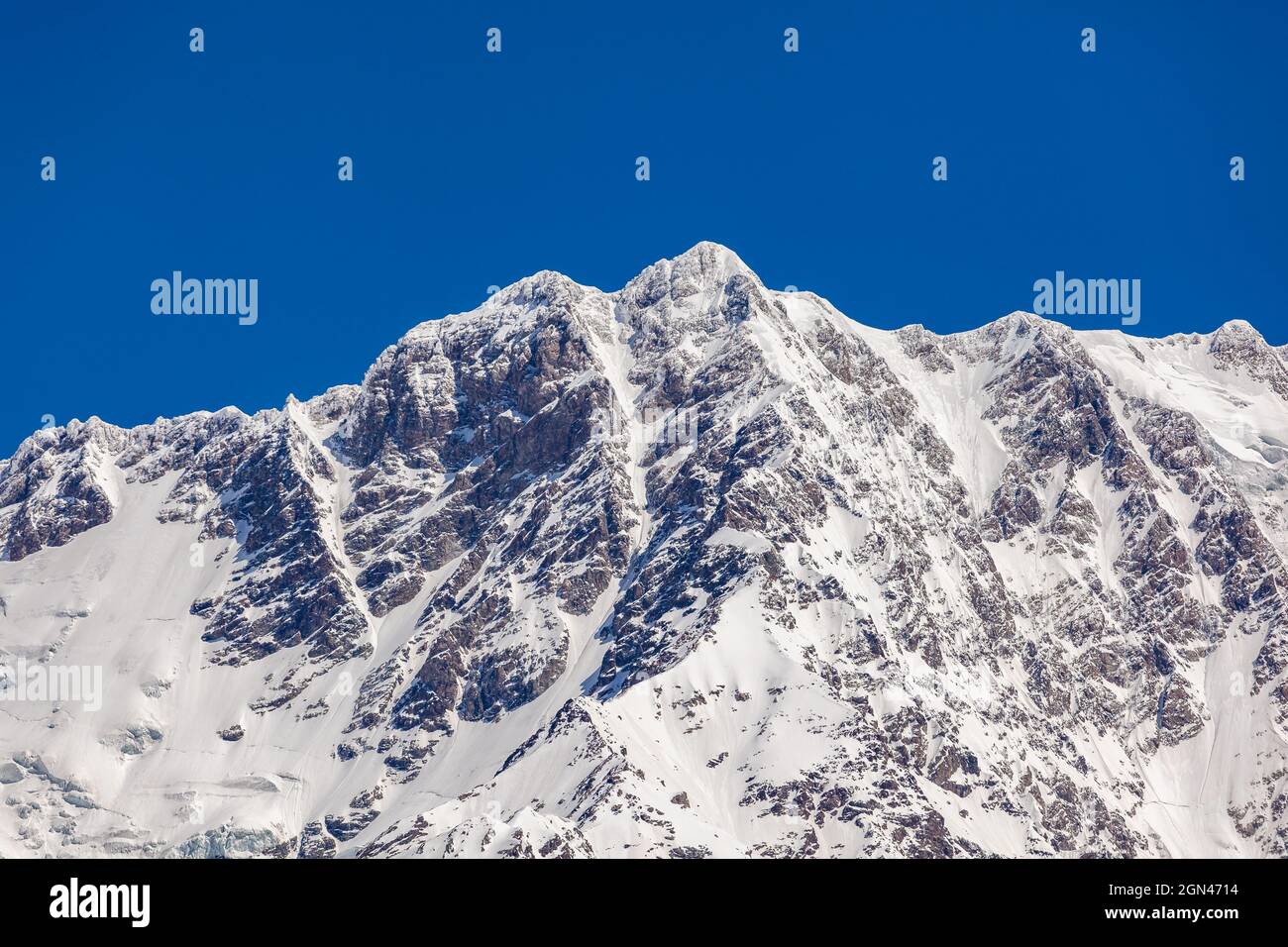Shkhara Mountain near Ushguli village. It is the highest peak in ...