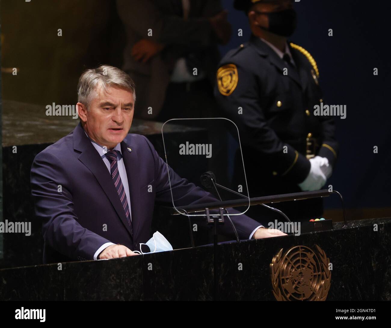 New York, United States. 22nd Sep, 2021. Chairman of the Presidency ...