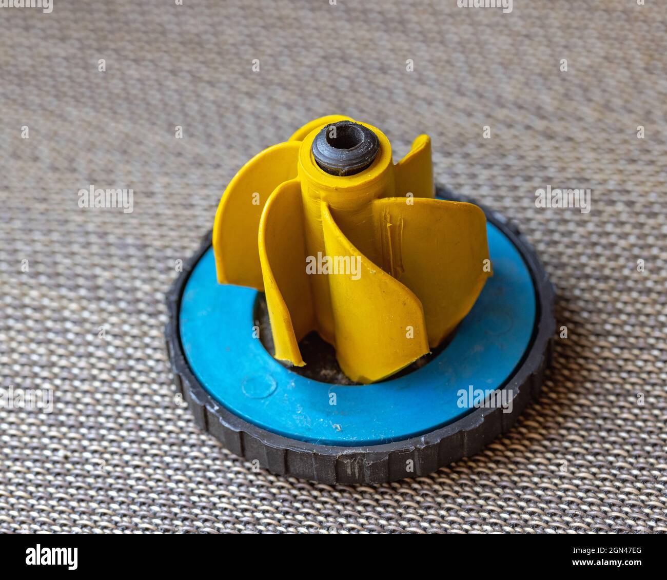 Plastic Fuel Cap With Yellow Rubber Gasket Stock Photo - Alamy