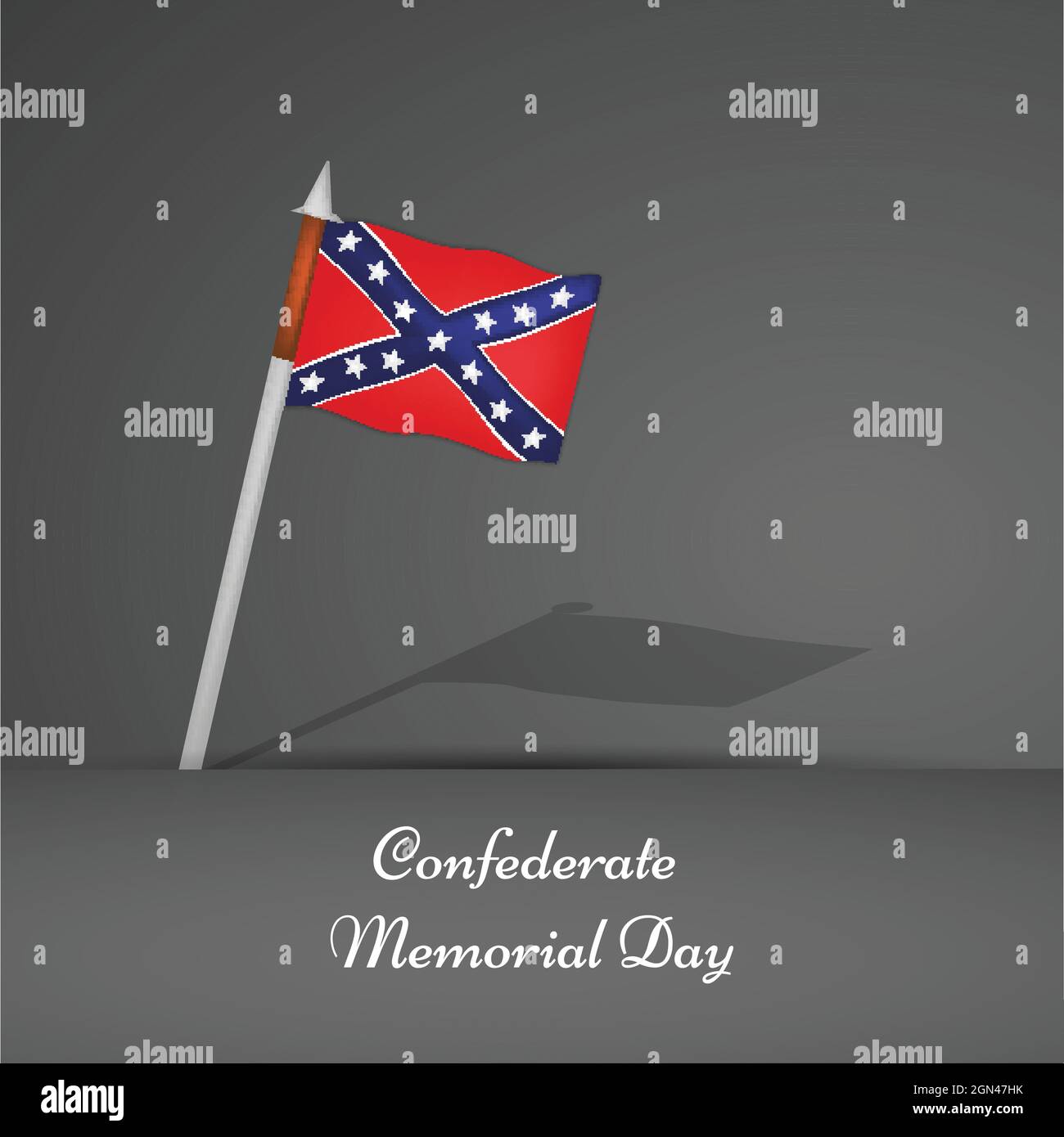 Confederate Memorial Day Stock Vector Image & Art - Alamy