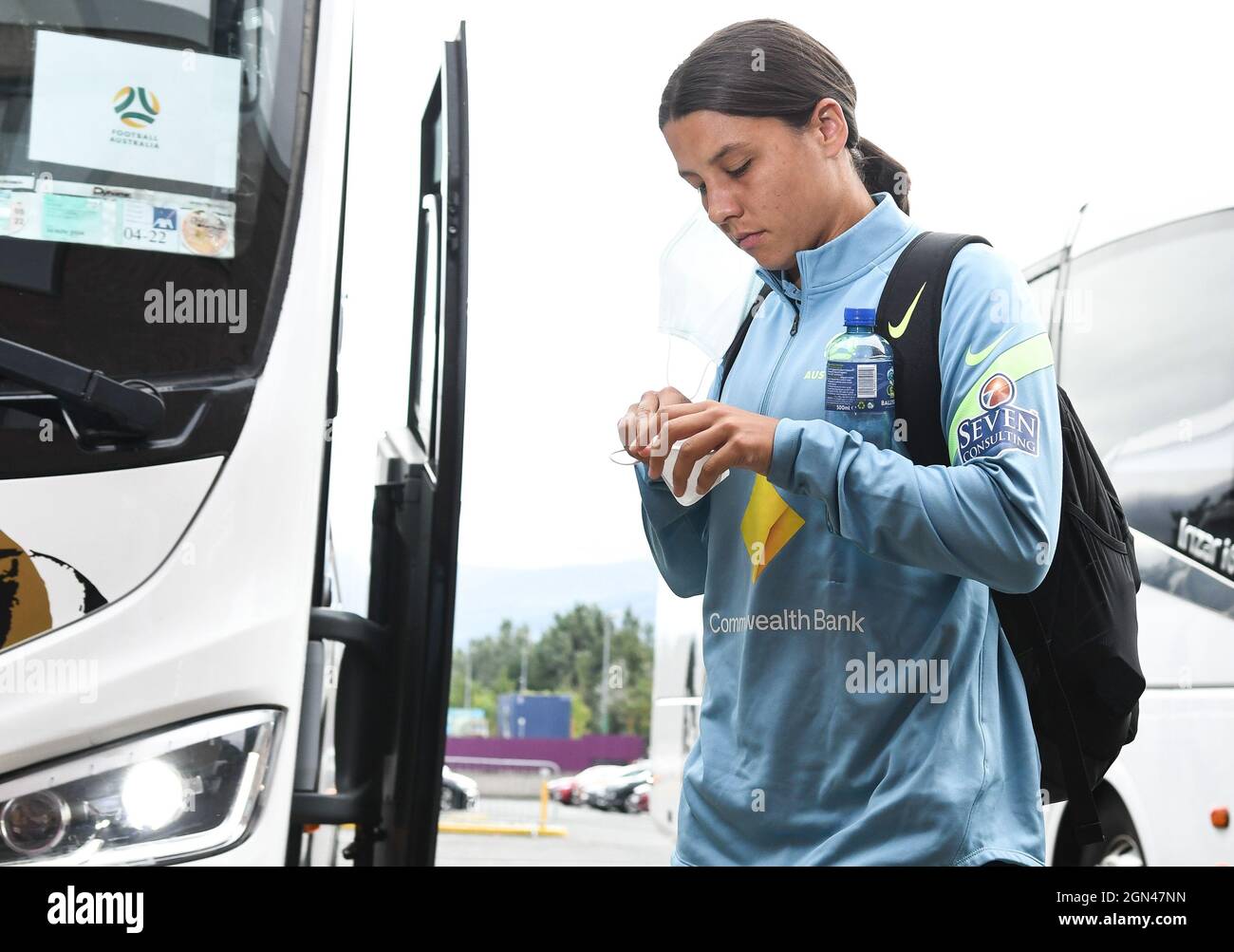 Dublin, Ireland. 21st Sep, 2021. Sam Kerr (20 Australia) in focus prior ...