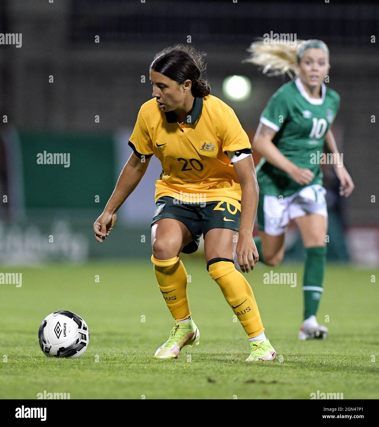 Dublin, Ireland. 22nd Sep, 2021. Sam Kerr (20 Australia) pictured ...